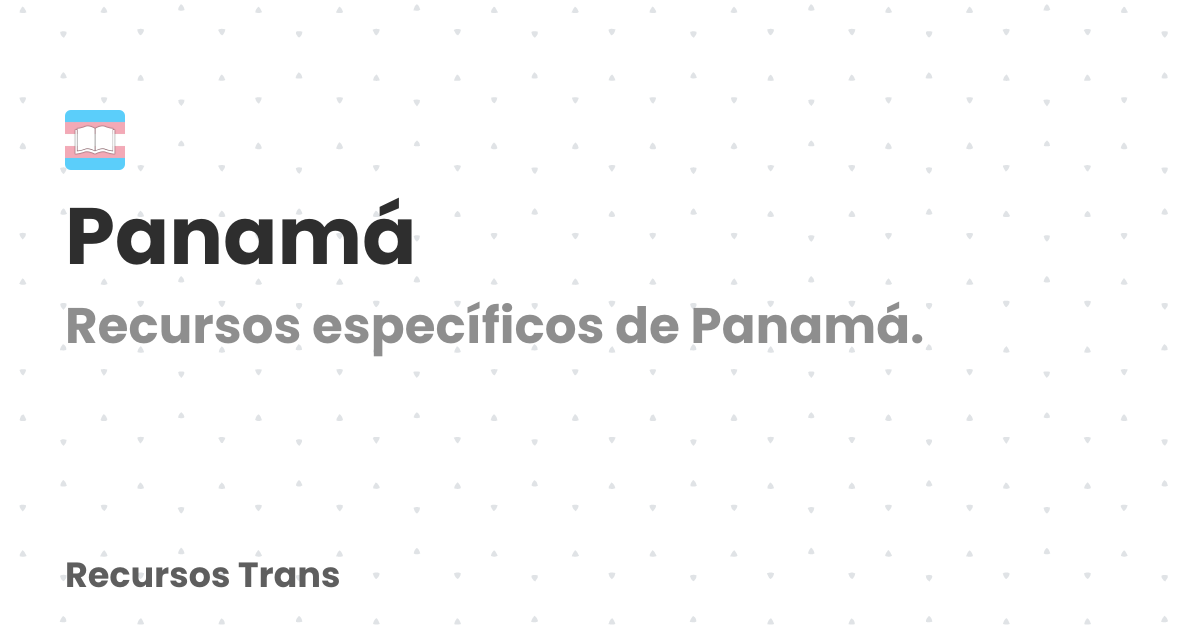 Panamá | Recursos Trans